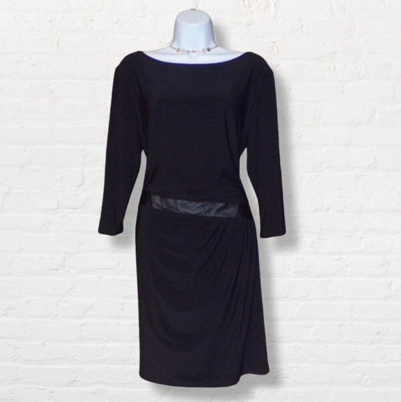 Chaps | Dresses | Nwt Chaps Front Draped Sheath Dress | Poshmark